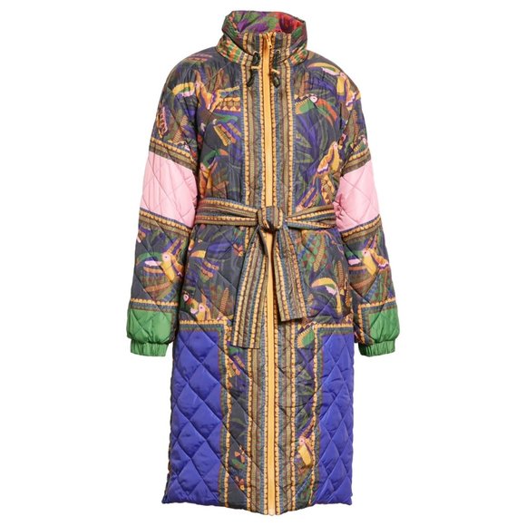 FARM Rio | Jackets & Coats | Farm Rio Toucans Puffer Jacket M | Poshmark